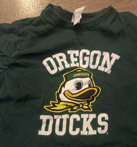 Oregon Ducks Rabbit Skins Green White Yellow T-Shirt Sz 5/6 EUC (b22 ...