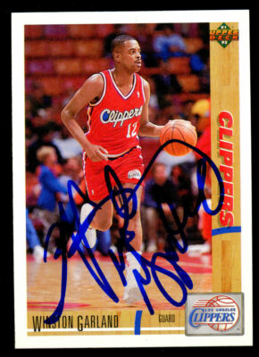 Winston Garland #40 signed autograph auto 1991-92 Upper Deck Basketball ...