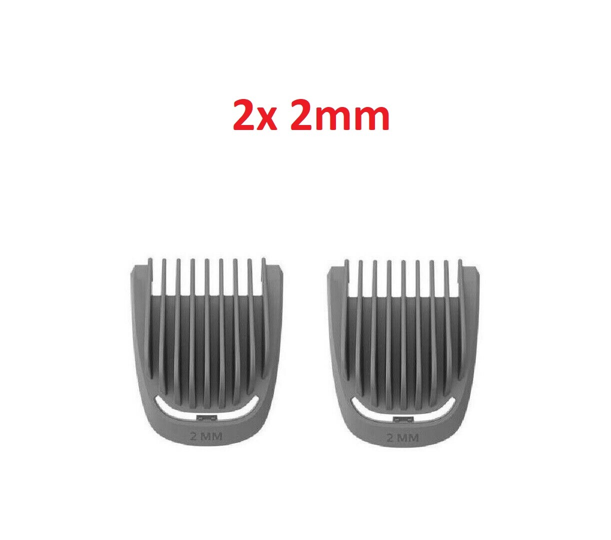 2X Stubble Clipper Combs Size 2mm For PHILIPS MG3710 MG3711 MG3720 ...
