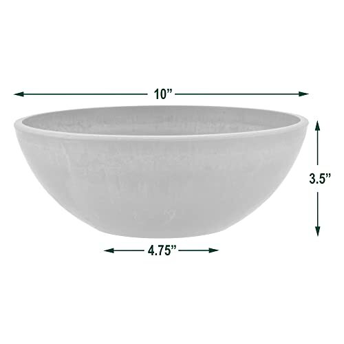 PSW Pot M25TP Collection Shallow Garden Bowl Low Planter for Succulents ...