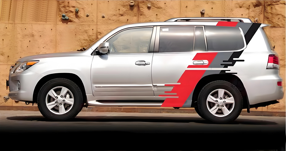 Racing Sport Stripe Graphics Car Sticker For Lexus Lx570 Gx400 Side ...