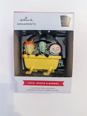 2021 Hallmark LOCK SHOCK AND BARREL Nightmare Before Christmas DISNEY ...