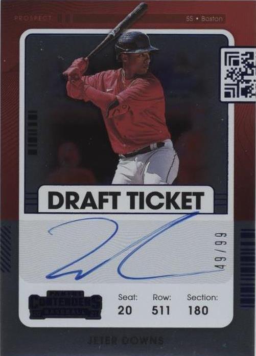2021 Panini Contenders - Prospect Ticket Jeter Downs #PT-JE Draft ...