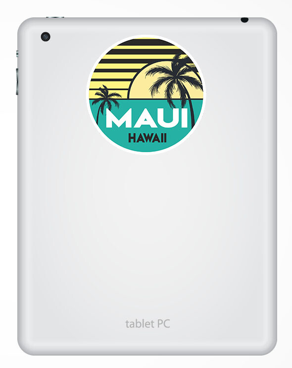 2 x 10cm Maui Hawaii Vinyl Stickers - Cool Travel Sticker Laptop ...