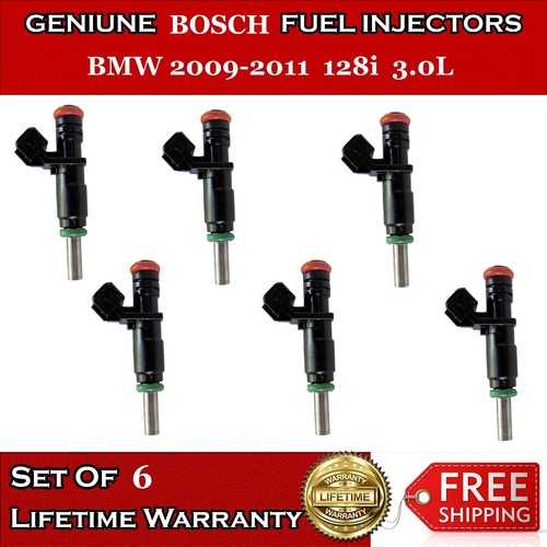 Set Of 6 Genuine Fuel Injectors for 2009-2011 BMW 128i 3.0L #7531634 | eBay