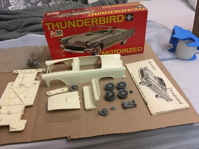 Lot 62: old thunderbird motorized model kit ITC MODEL CRAFT/ Ideal toys ...