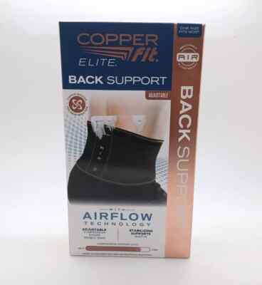 Copper Fit Elite Back Support Brace – Adjustable Double-Band, One Size ...
