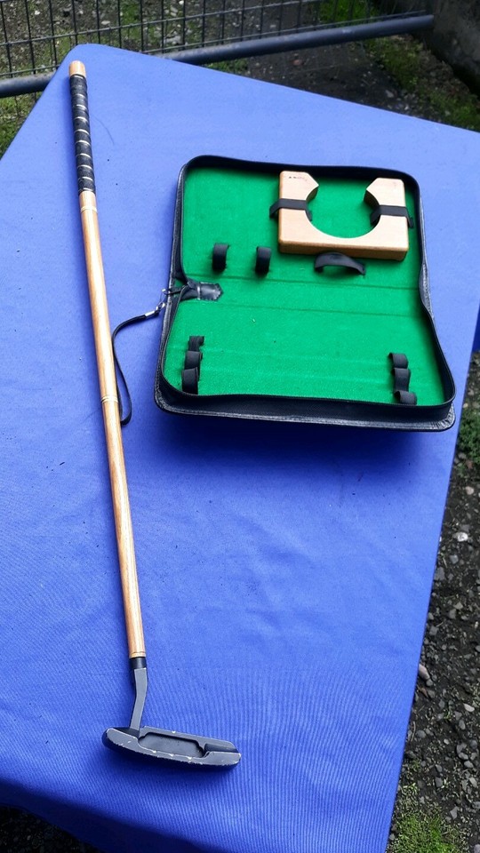 Executive Golf Putter Set with Case for Office or Travel w/ Vinyl Case ...