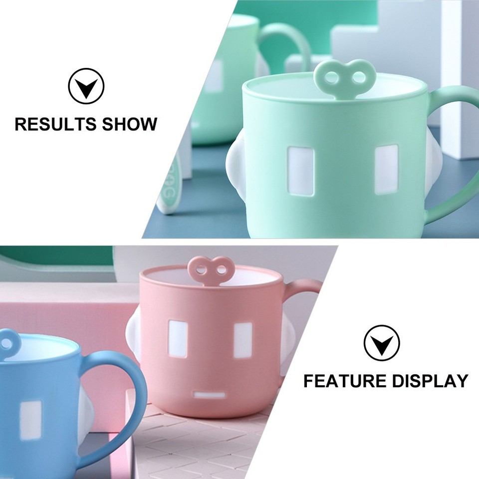 2pcs Children Mouthwash Cups Cartoon Toothbrush Cups Double-layer Anti ...