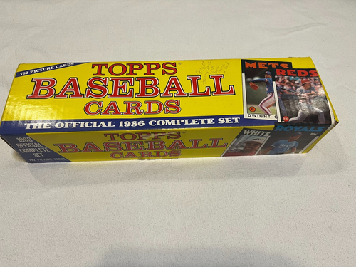 1986 Topps Baseball Complete Factory Set Open Box | eBay