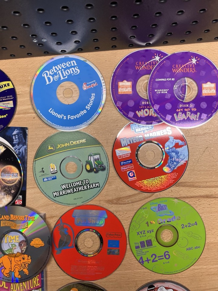 Kids Cd Rom Games Computer Windows Lot Land Before Time SpongeBob ...