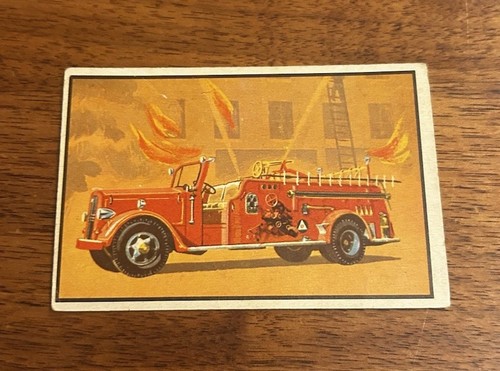 1953 Bowman Firefighter Card # 1 Modern Fire Engine | eBay