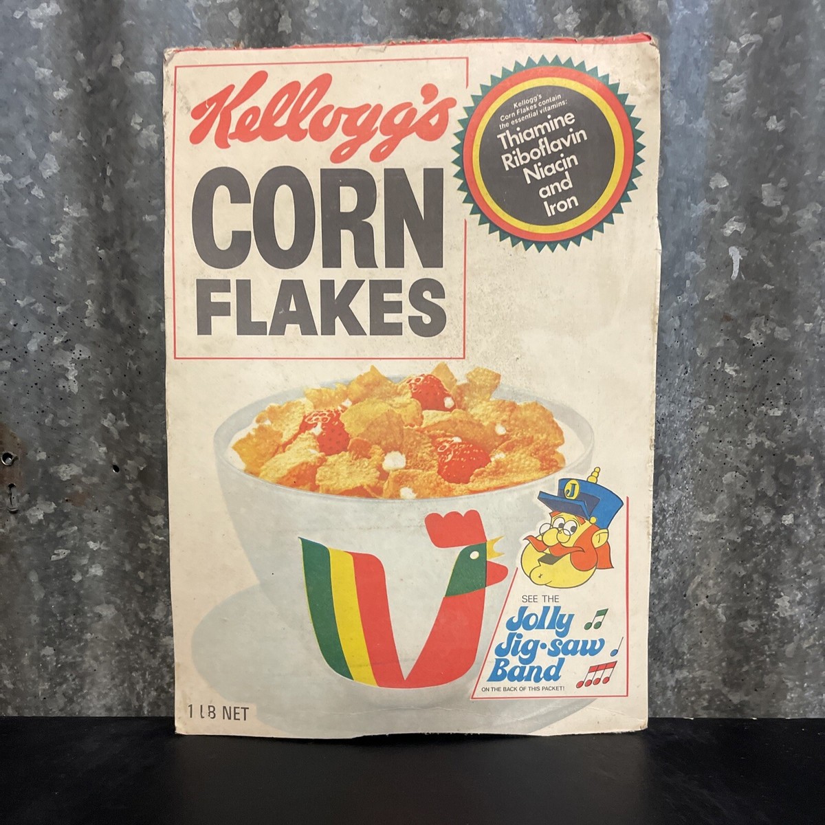 Vintage Corn Flakes Box Vintage 1961 Yogi Bear Kellogg's Corn Flakes