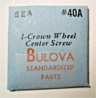 Bulova 8EA Watch Part #40A – Crown Wheel Center Screw - Replacement ...