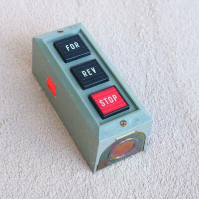 Industrial FOR REV STOP Grey Box switch Heavy Duty Lamp Steam Repurpose ...