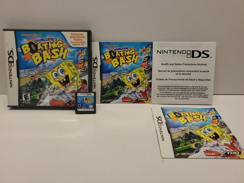 SpongeBob's Boating Bash (Nintendo DS) TESTED, CIB. THQ, FUN RACING ...