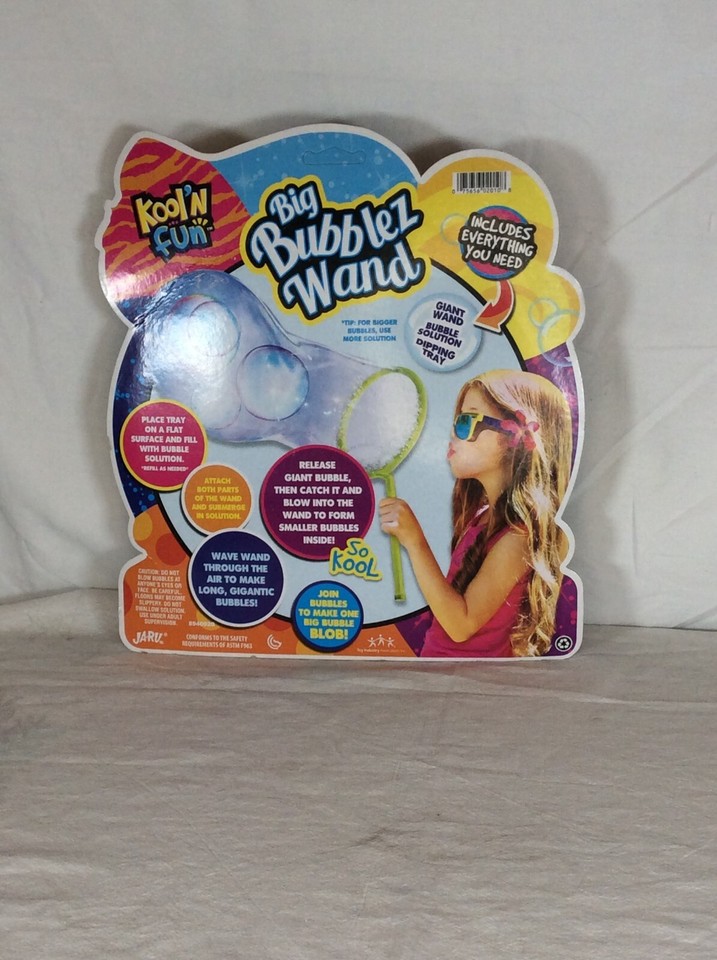 big bubblez wand. 4 pc. - kool'n fun - largest bubbles ever. new in box ...