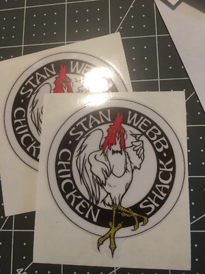 Stan Webb Chicken Shack Decal 2 5/8” Qty 2 | eBay
