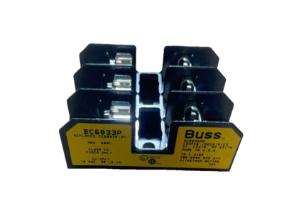 Cooper BUSS Tron Bussmann BC6033P Open Fuse Block 30A 600V 3P Class-CC ...