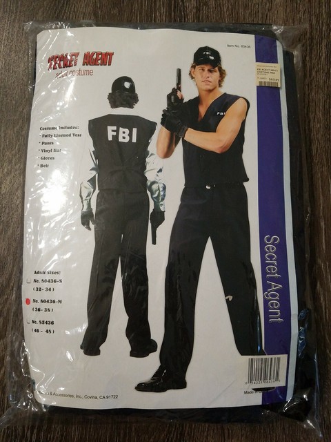 K Adult Secret Agent Halloween Costume SIZE M | eBay