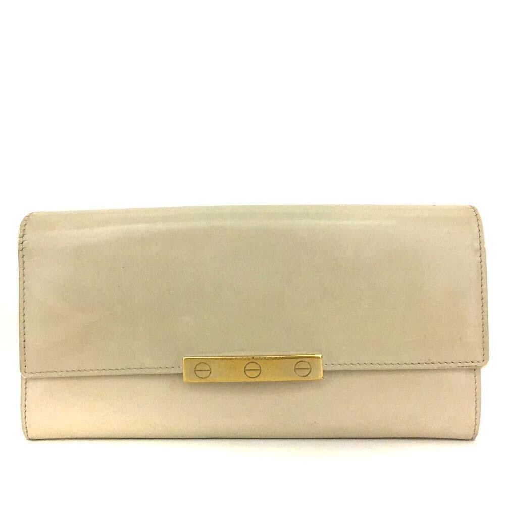 Cartier Ivory Patent Leather Wallet - Gem