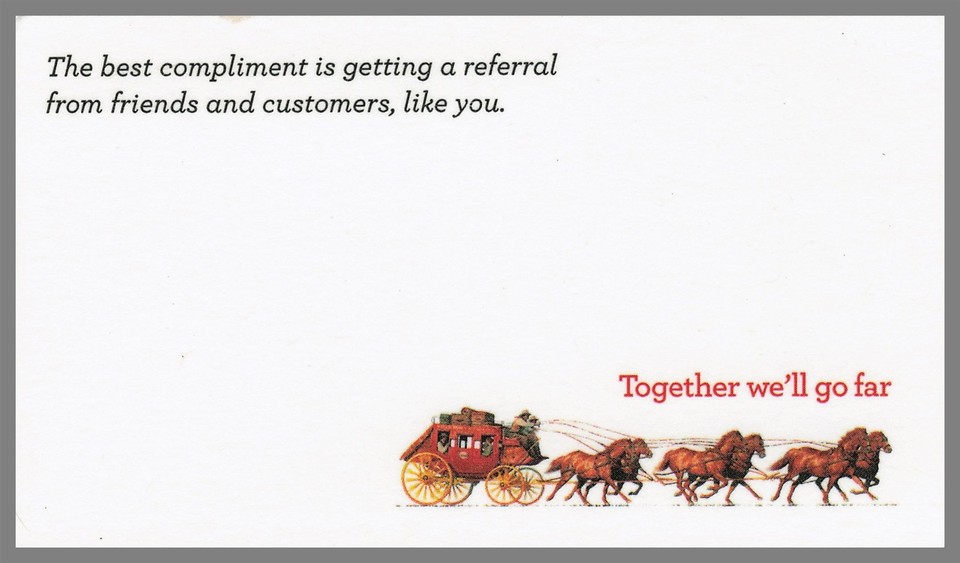 Wells Fargo Benjamin Raley Minneapolis MN Vintage Business Card | eBay