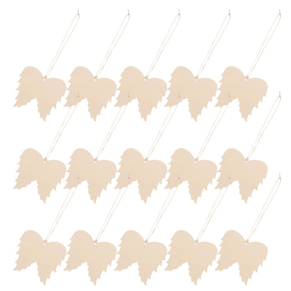 30pcs Angel Wing Wood Cutouts: Wooden Angel Wing Shaped Hanging ...