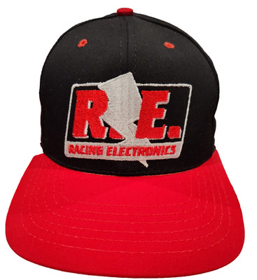 VTG RE RACING ELECTRONICS Large Logo Embroidered Snapback Hat Trucker ...