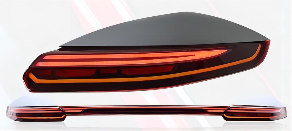 Porsche Panamera 10-16 modified LED through tail light assembly turn ...