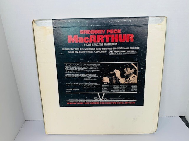 Macarthur Gregory Peck 1978 Laser Disc Video laserdisc discovision ...
