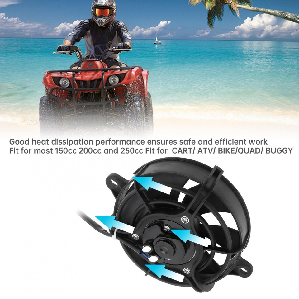 5inch Universal Motorcycle Radiator Cooling Fan Oil Cooler Water Cooler ...