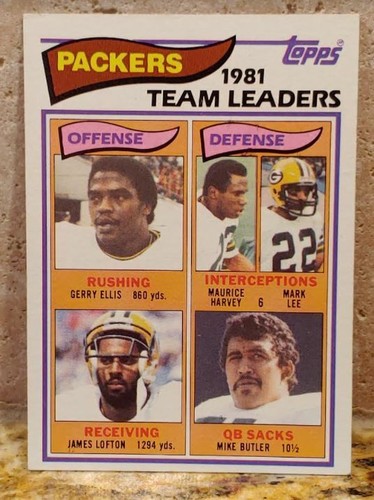 🔥🏈1982 Topps #354 - 1981 Packers Team Leaders, NM/MT! | eBay