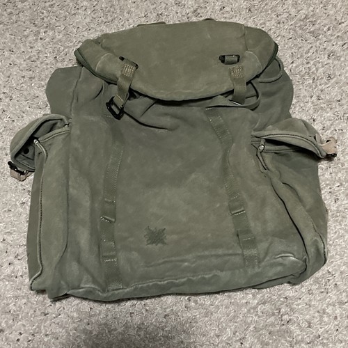 Gap Canvas Military Safari Travel Heavy Duty Backpack Large Distressed ...