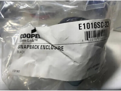 New COOPER Cam-Lok Snapback Enclosure E1016SC-32 BLACK | eBay