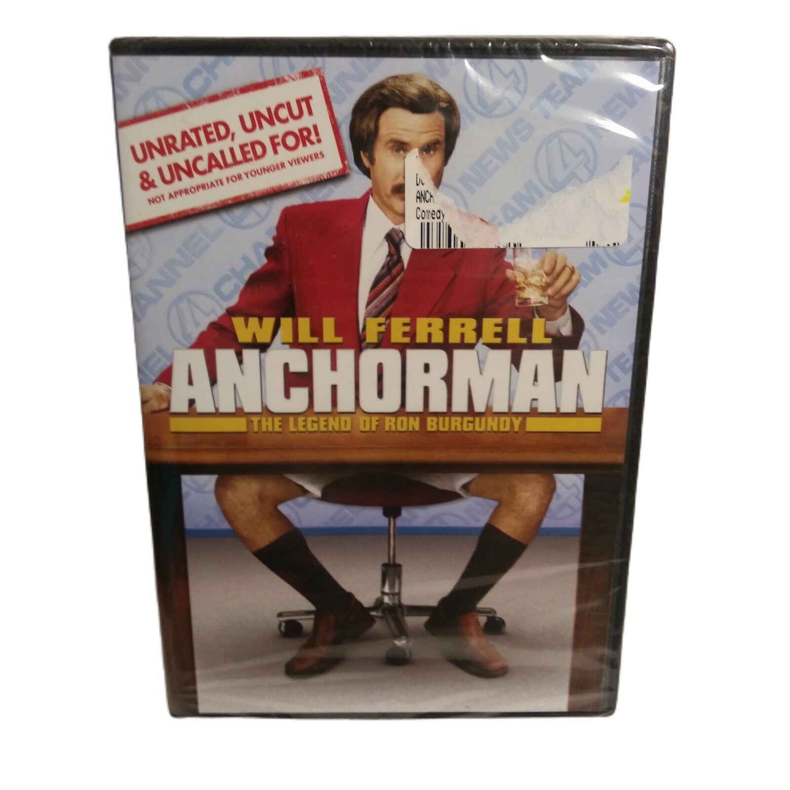 Anchorman The Legend of Ron Burgundy DVD Movie 2004 Unrated Will ...