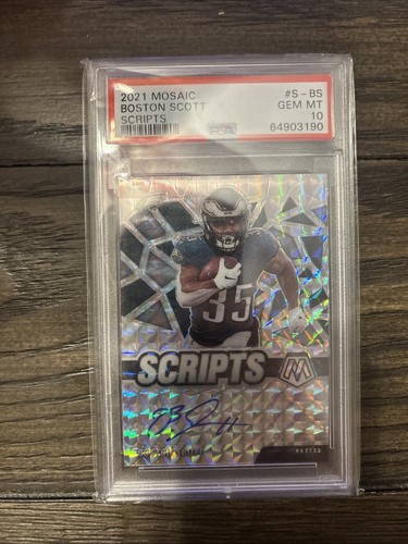 2021 Mosaic Boston Scott Scripts PSA Gem Mint 10 Trading Card | eBay