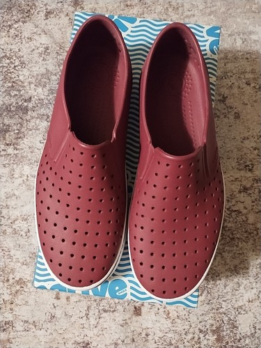 Native Miles Slip On Shoes Men’s 11 Waterproof SLIP ON ROOT RED/SHELL ...