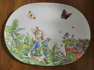 Pottery Barn Kids Peter Rabbit Melamine Garden Serving Platter Spring ...