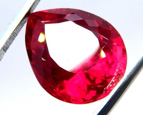 Certified 16.50 Ct Natural RED Ruby PEAR Cut Stunning Loose Gemstone.C53 | eBay