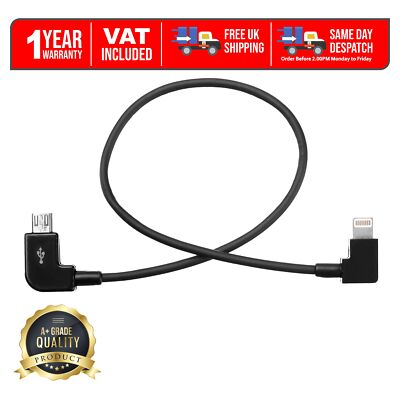 Micro USB Cable DJI Mavic Pro Spark Air Drone Remote Controller To ...