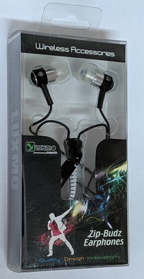 Luxmo Sound-Isolating Zip-Buds Earphones, Universal 3.5mm Zipper ...