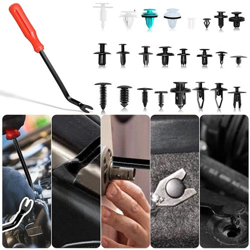 800pcs Car Retainer Auto Fasteners Push Trim Plastic Clips Pin Rivet ...