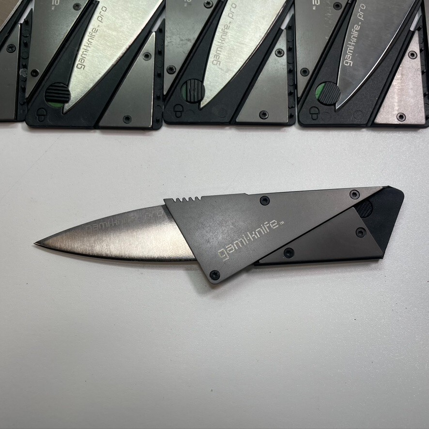 Foldable Credit Card gami-Knife Lot Of 10 TSA Confiscated 10 Knives #6 ...