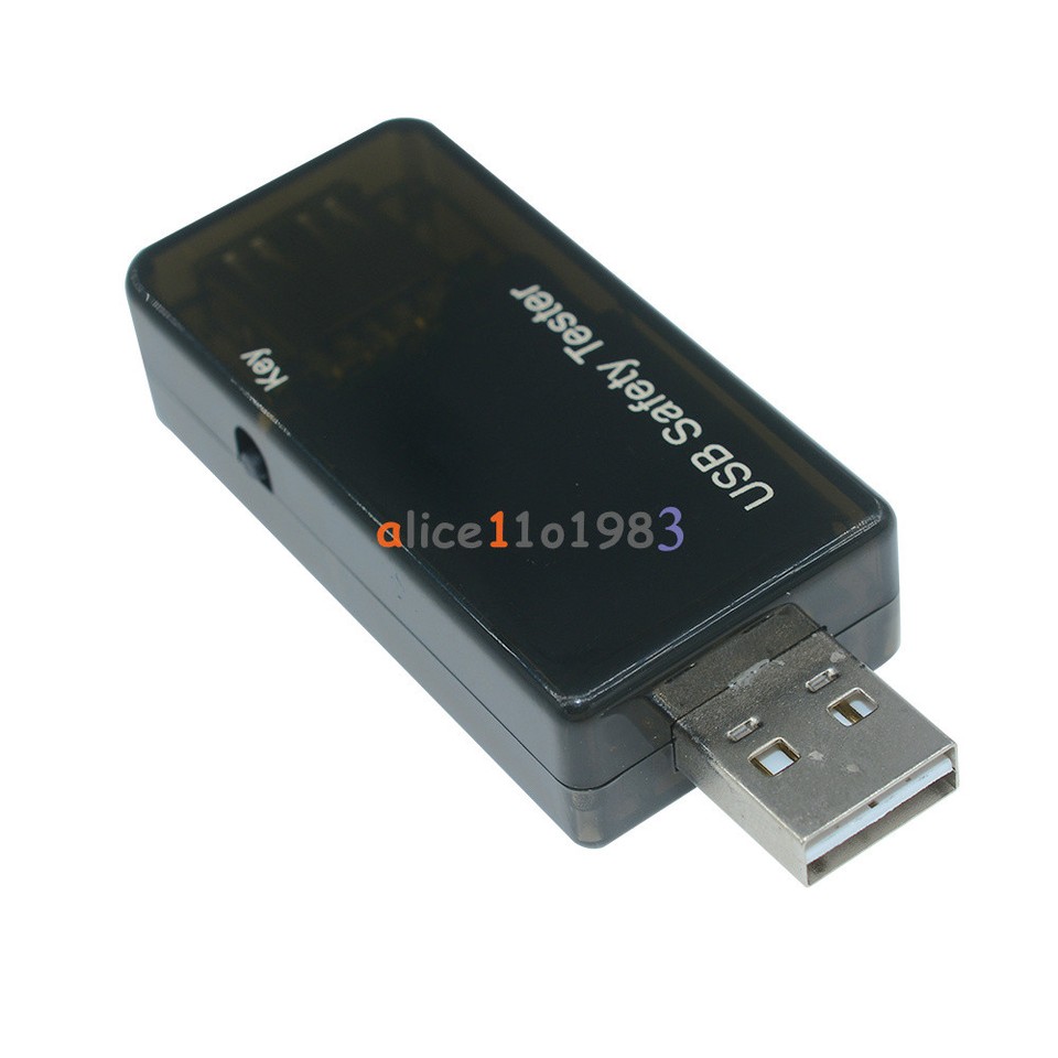 LCD USB Detector Voltmeter Ammeter Power Capacity Tester Power off ...