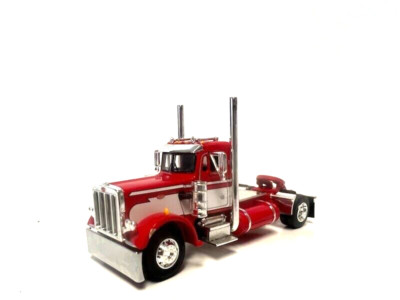 DCP / FIRST GEAR 1/64 SCALE 359 PETERBILT DAY CAB, SINGLE AXLE, RED ...