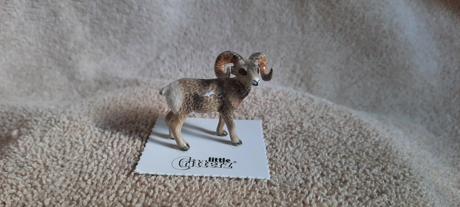 LITTLE CRITTERZ Bighorn Sheep "Clash" Miniature Figurine New FREE ...