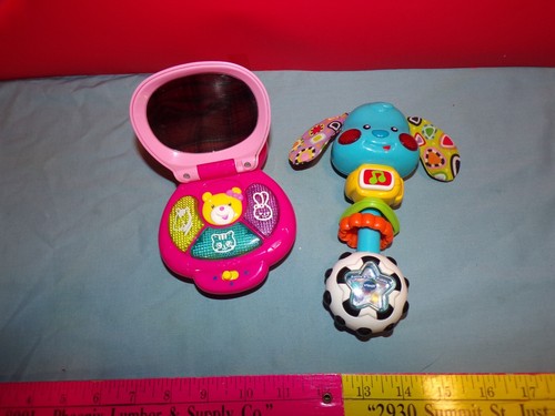 Vtech Little Faces Learning Mirror & Baby Rattle Both Tested and work ...