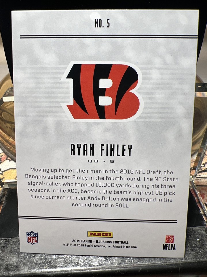 Ryan Finley 2019 Panini Illusions #5 RC Bengals | eBay