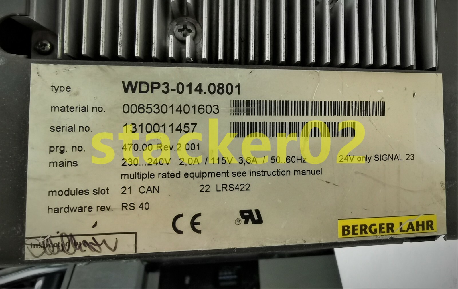 Used BERGER LAHR WDP3-014.0801 | eBay