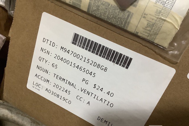 MRAP RG33, MRAP COUGAR, JERRV 23-0094 VENTILATION DUCT TERMINAL 2040-01 ...